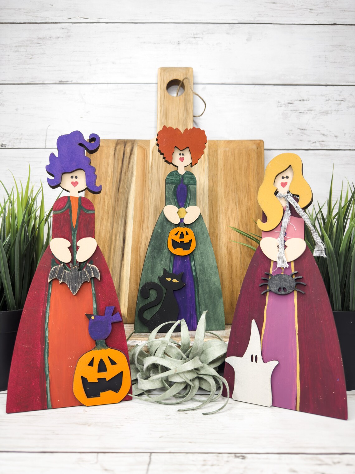 Sanderson Sisters Witch Set of 3 DIY KIT Shelf Sitter | Unfinished Wood ...