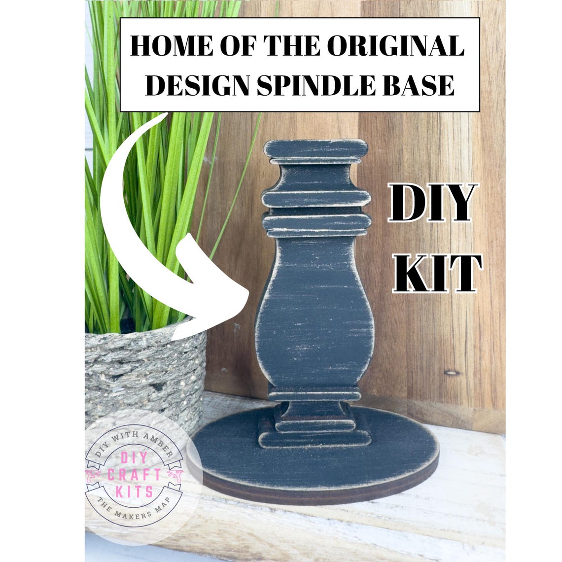 Interchangeable Spindle Base DIY Craft Kit | Everyday Mantle Shelf ...