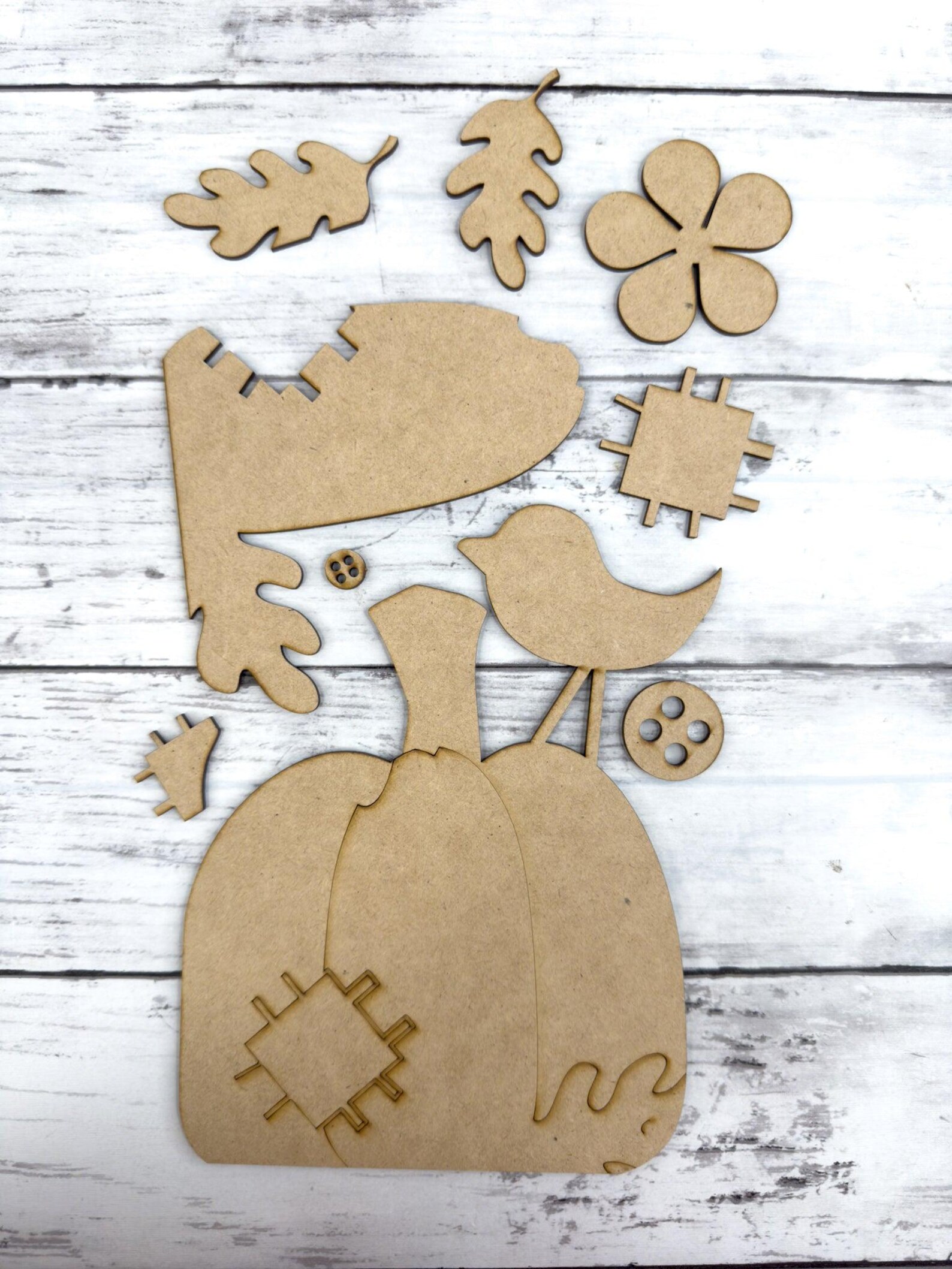 Whimsical Pumpkins DIY Craft Kit | Set of 3 Fall Centerpiece Shelf ...