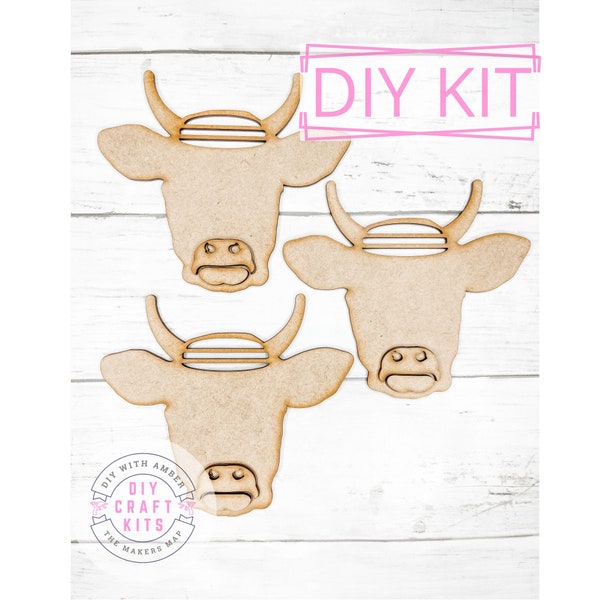 Highland Cow Wood Cutout Pattern - Etsy