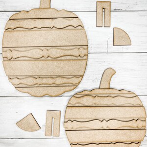 Spindle Pumpkins Set of 2 DIY Craft Kit | Wooden Fall Decor | Autumn ...