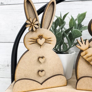 Bunny Friends Sitters DIY Kit | Family Bunny Craft |whimsy Easter ...