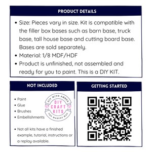 Christmas Trees Insert DIY Craft KIT Interchangeable Box Bases | Xmas ...