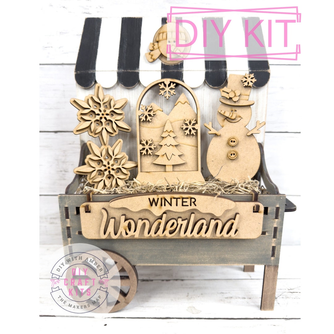 Winter Wonderland Insert DIY Craft KIT Interchangeable Box Bases ...