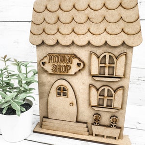 Little Flower Shop Shelf Sitter DIY Kit | Farmhouse Decor | Everyday ...