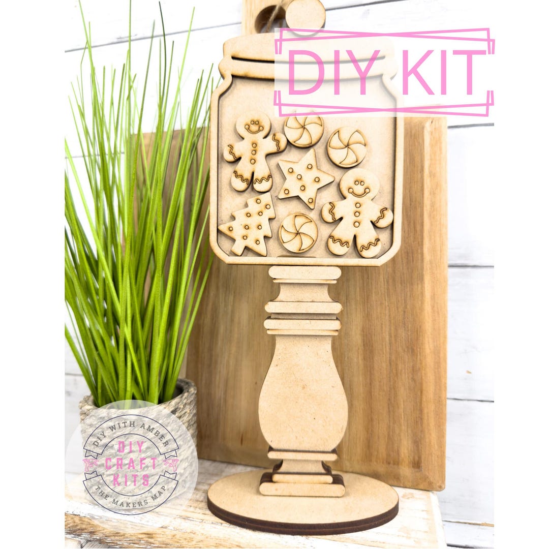 Christmas Cookie Jar Insert for Interchangeable Spindle Base ...