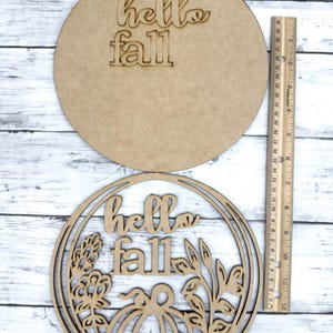 Hello Fall Door Hanger DIY Craft Kit | Autumn Harvest Decoration ...