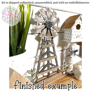 Windmill DIY Kit | Farmhouse Decor | Everyday Decorative Craft | Wood ...