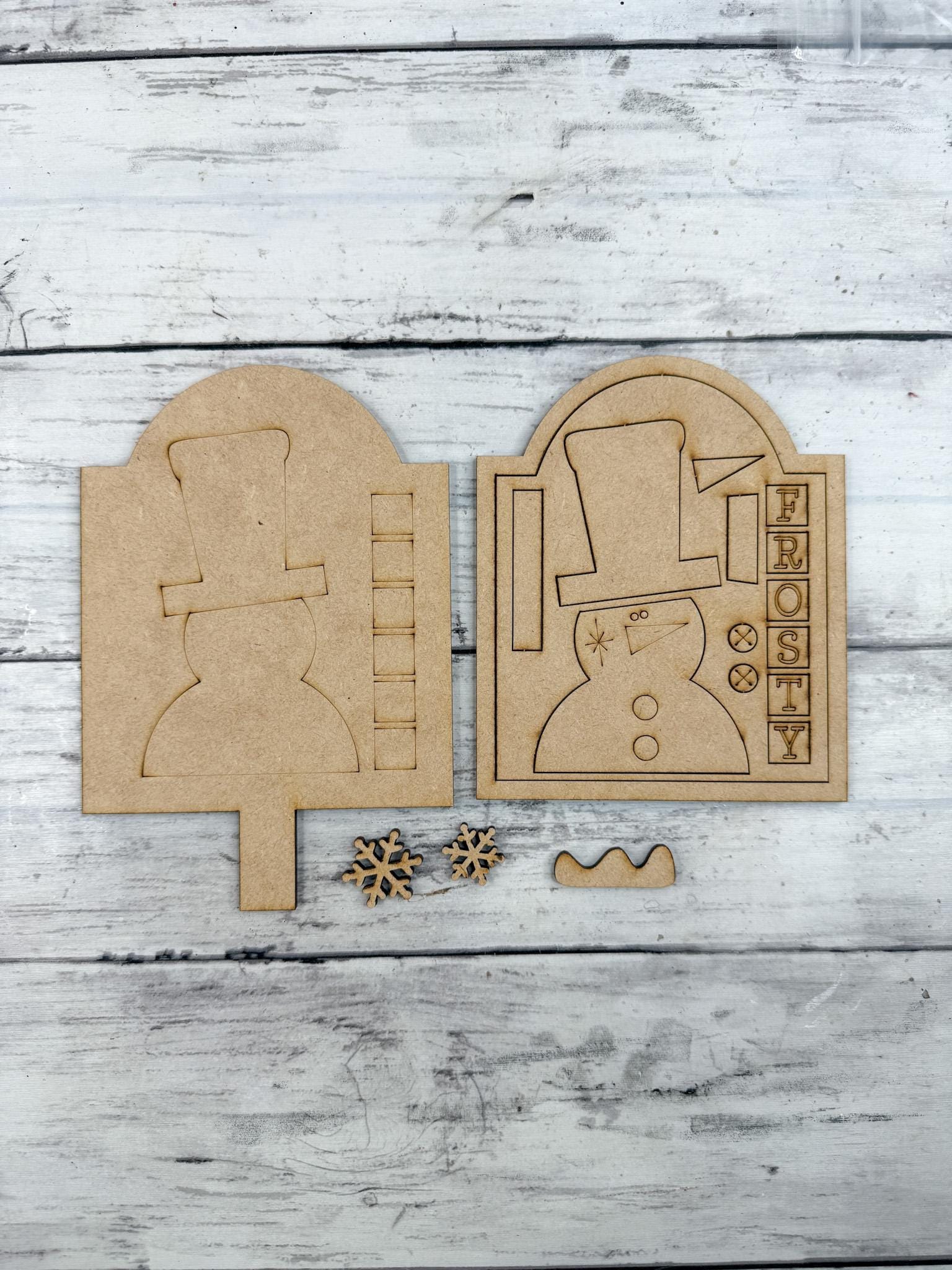 Frosty Snowman Insert for Interchangeable Spindle Base | Winter Coffee ...