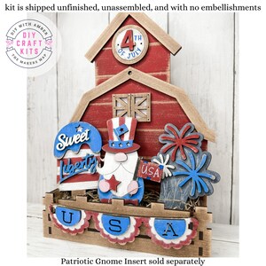 Farmhouse Barn Interchangeable Box Base DIY Craft Kit | Rustic Decor ...