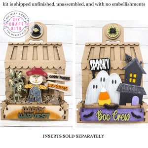 Shop Store Interchangeable Box Base DIY Craft Kit | Rustic Decor Wooden ...