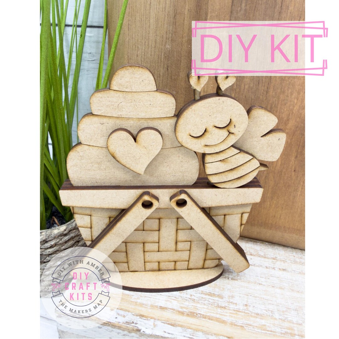 Heart Honey Bee Hive Add on Insert | Summer Shelf Sitter | Farmhouse ...
