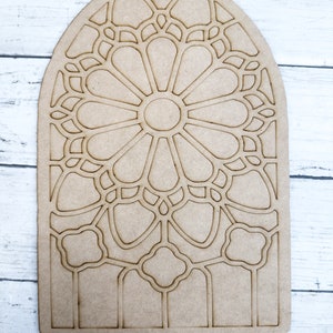 Arch Flower Mosaic Coloring Board Mandala Paint Activity DIY Zentangle ...