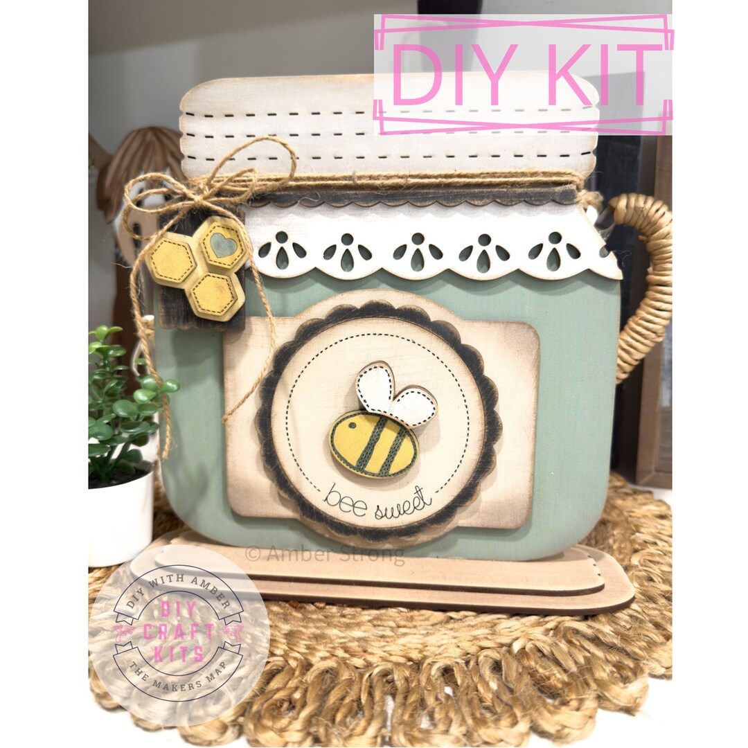 Mason Jar Base for ROUND Interchangeable Inserts | DIY Decor Wooden ...