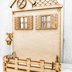 Tall House Interchangeable Box Base DIY Craft Kit | Rustic Decor Wooden ...