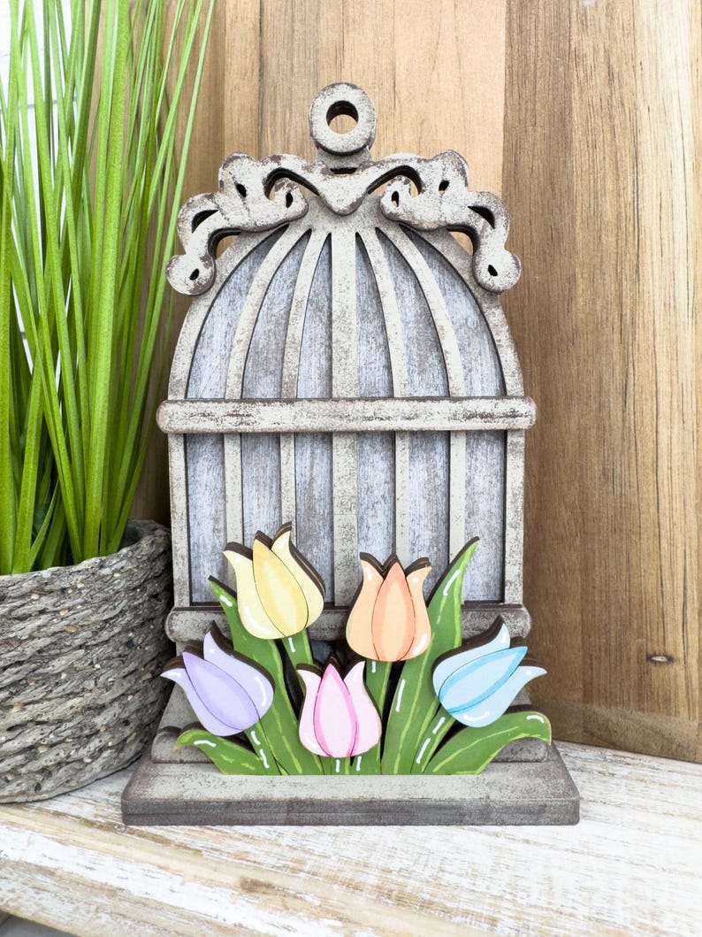 Tulips Add on Insert DIY Kit | Spring Floral Shelf Sitter | Flower ...