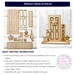 Spring Mini Door Porch DIY Kit | Unfinished Blank Wood | Spring Shelf ...
