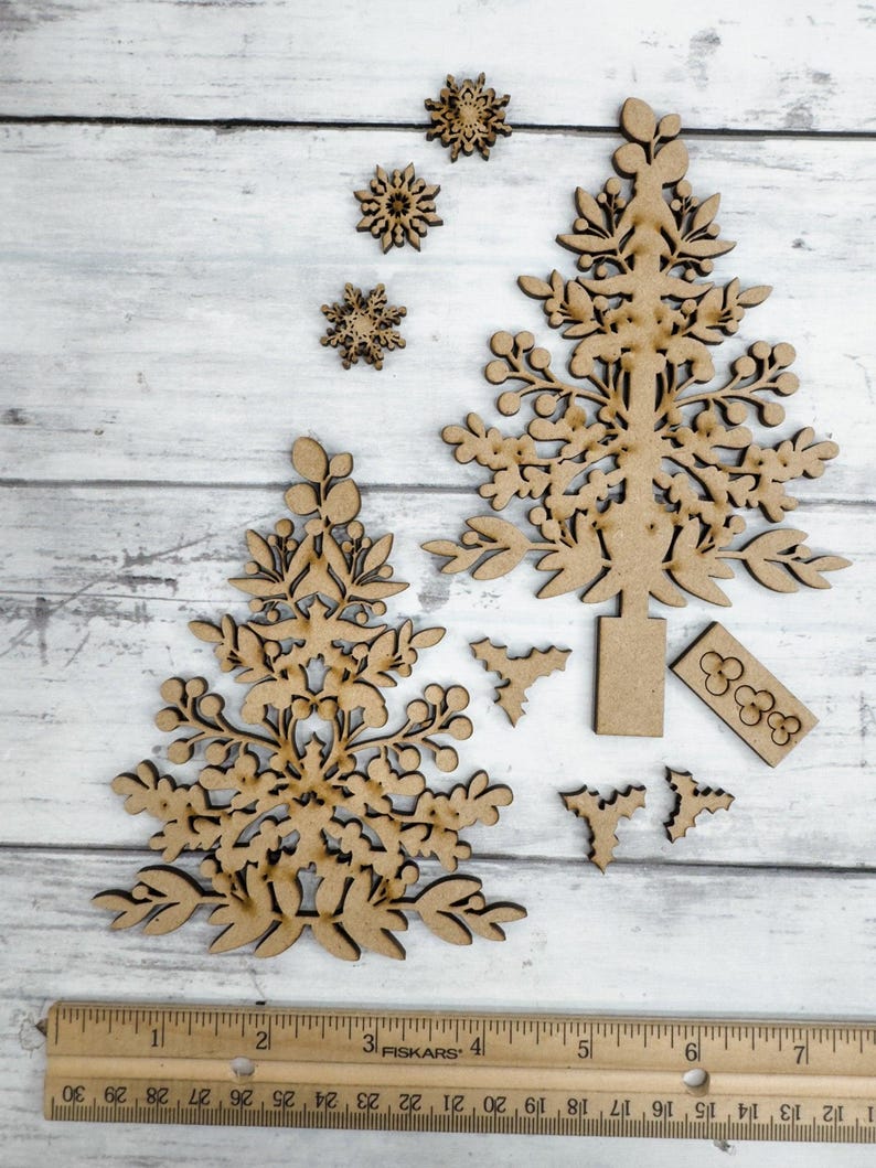 Winter Tree Insert for Interchangeable Spindle Base | DIY Craft Kit ...