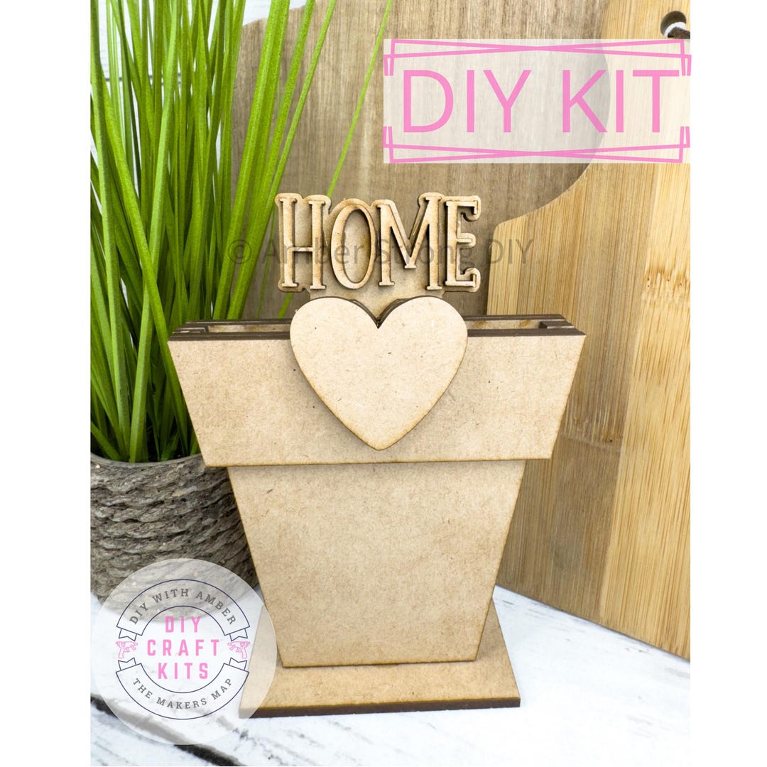 Home Word With Heart Hugger DIY Craft Kit | Farmhouse Home Decor ...
