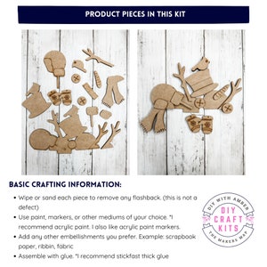 Melted Snowman Slot Insert for Interchangeable Bases DIY Craft Kit ...