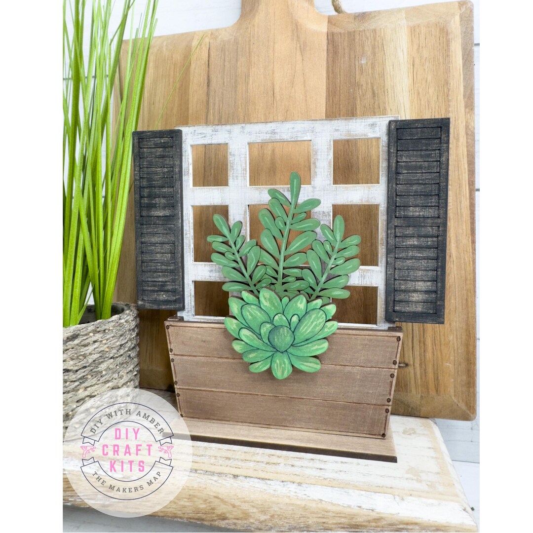 Window Hugger Holder Interchangeable Base DIY Kit | Farmhouse Mantle ...