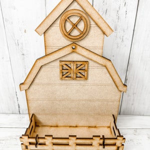 Farmhouse Barn Interchangeable Box Base DIY Craft Kit | Rustic Decor ...