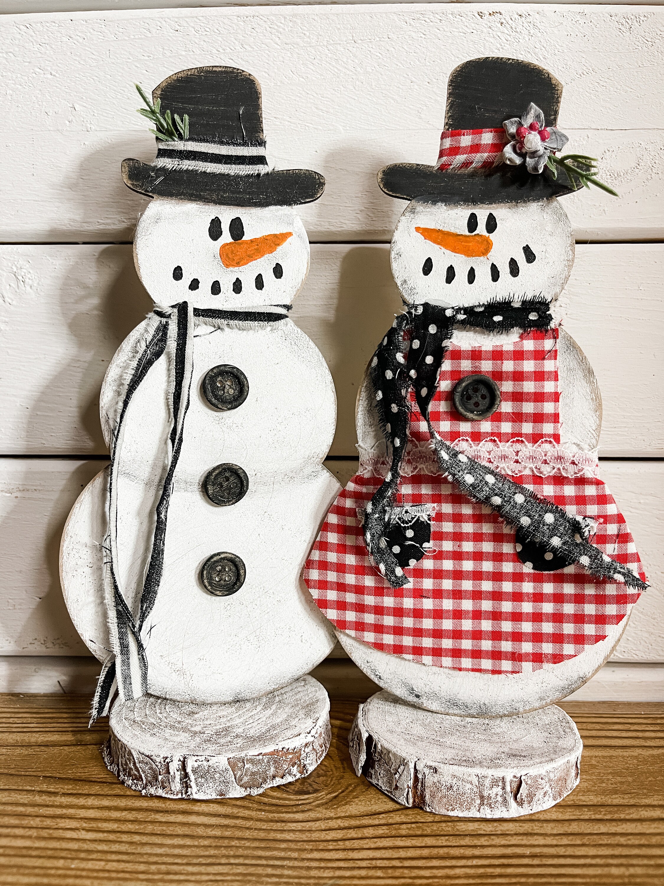 Blank Pair of Snowman Cut Outs DIY Kit Unfinished Wood Craft - Etsy