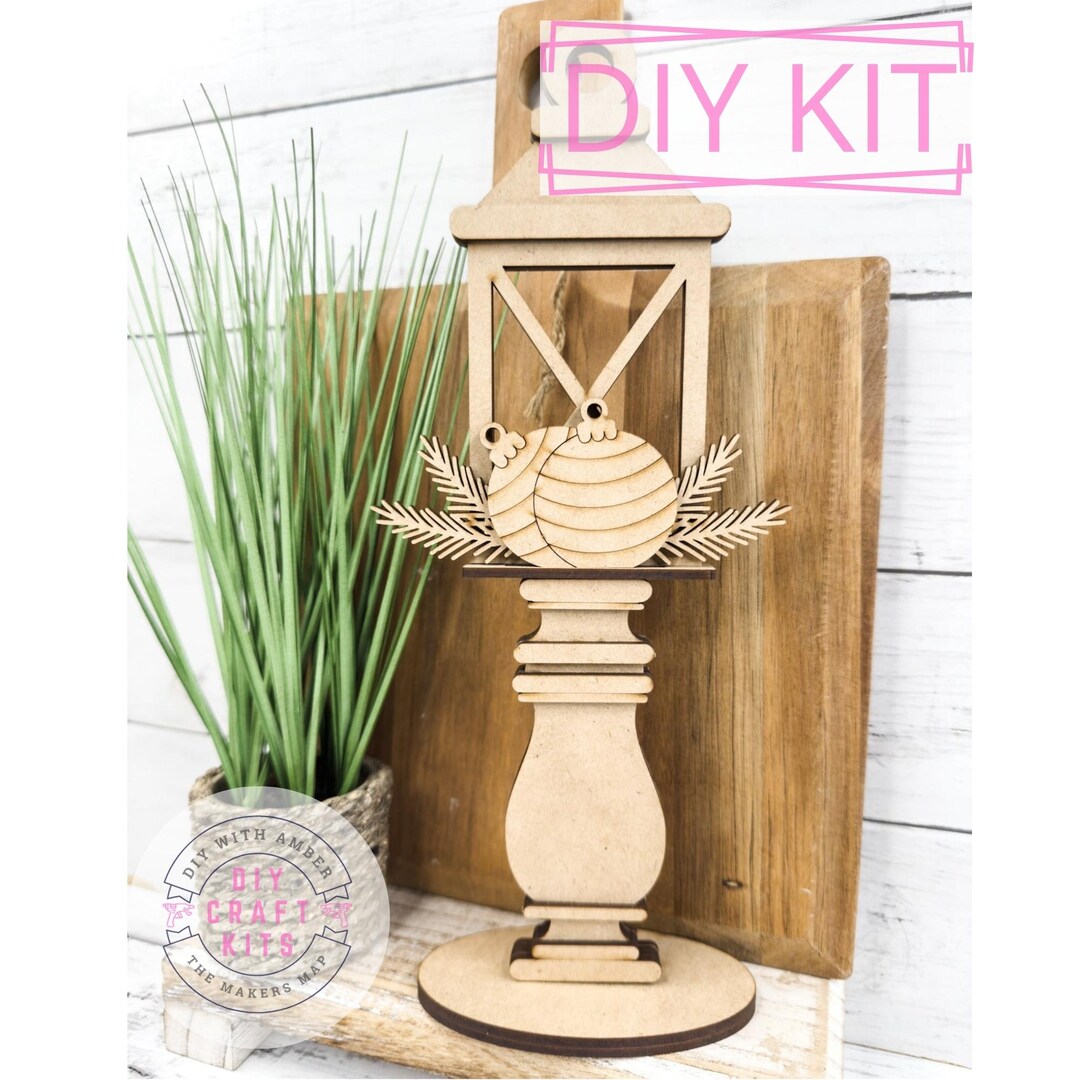 Ornaments Lantern Add on Insert DIY Craft Kit | Wooden Baubles ...