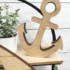 Sailboat Anchor and Captains Wheel DIY Kit | Nautical Decor | Coastal ...