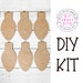 Light Bulb Christmas Blank Cut Out Shapes DIY Kit Unfinished Wood Craft ...