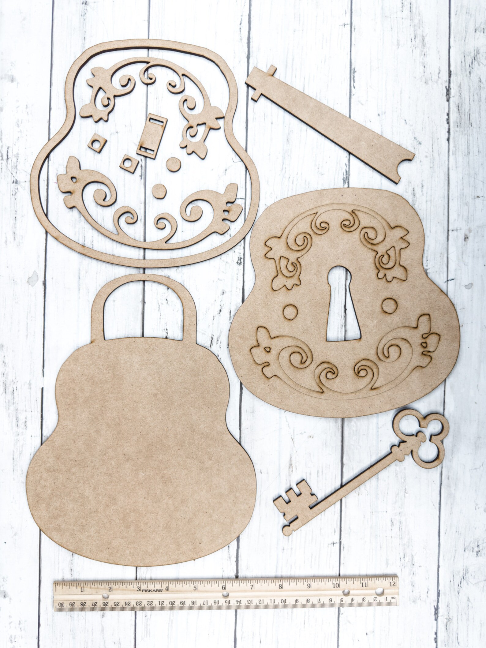 Antique Padlock and Key Sign DIY Kit | Vintage Home Decor Craft ...