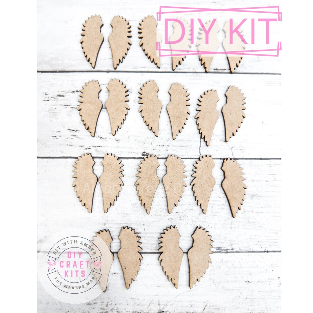 Mini Pair of Angel Wings Shapes Set | Pocket Angel Wings Silhouette ...