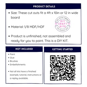 Hello Spring Porch Leaner Add on Pieces DIY Craft Kit | Unfinished Wood ...