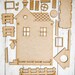 Tall House Interchangeable Box Base DIY Craft Kit | Rustic Decor Wooden ...