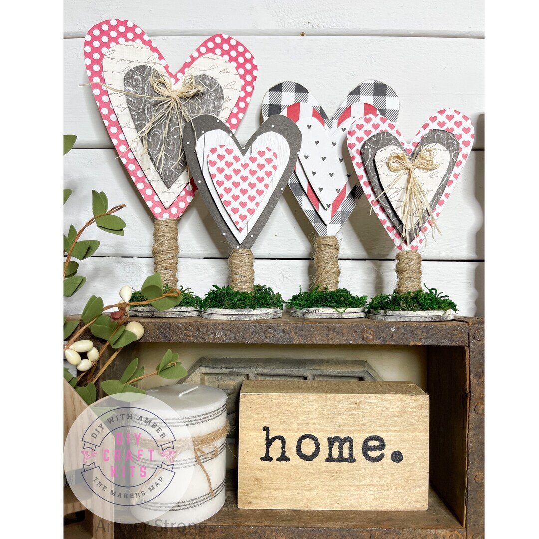 Standing Hearts DIY Kit | Valentine's Day Shelf Sitters | V Day Decor ...