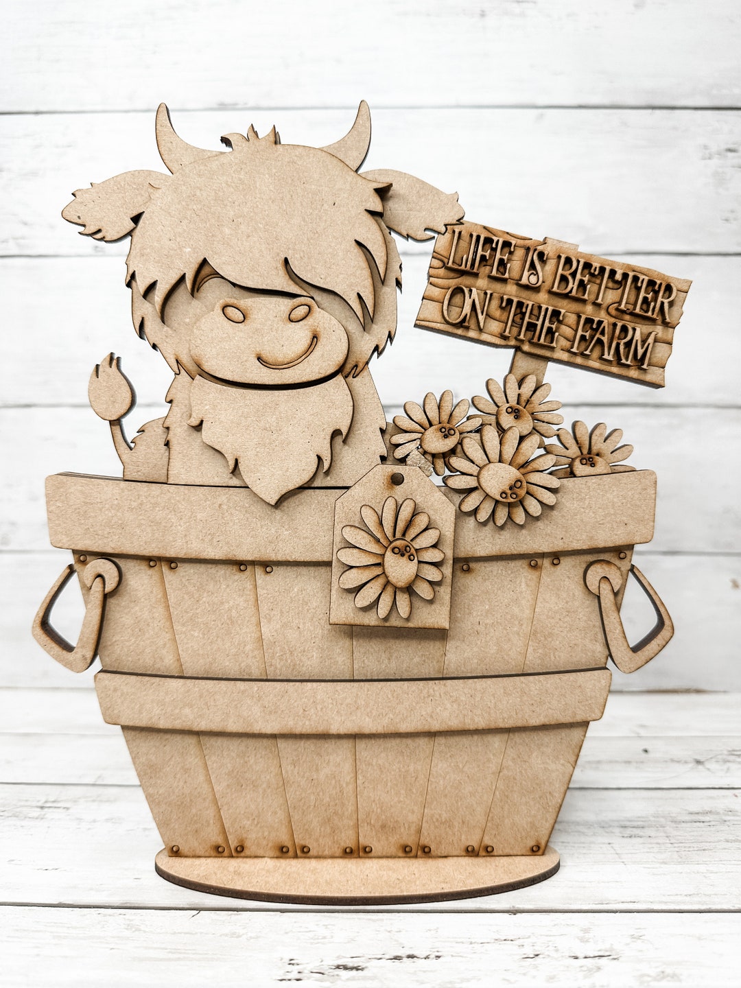 Farm Cow Insert for Interchangeable Slot Bases DIY Craft Kit | Everyday ...