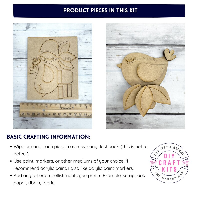 Whimsy Bird Hugger DIY Craft Kit | Nature Lover Gift | Boho Cottagecore ...