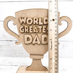 Worlds Greatest Dad Trophy DIY Kit | Dad Gift | Fathers Day Present ...