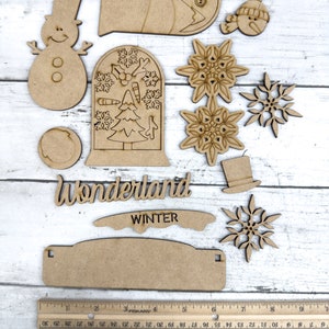 Winter Wonderland Insert DIY Craft KIT Interchangeable Box Bases ...