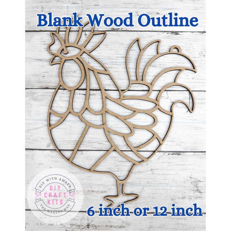 Wood Rooster - Etsy