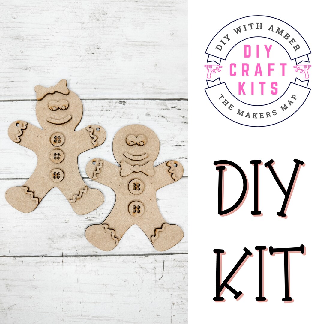 Boy and Girl Gingerbread Pair Christmas Ornaments | Fun Child's Holiday ...