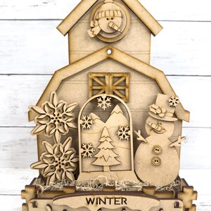 Winter Wonderland Insert DIY Craft KIT Interchangeable Box Bases ...