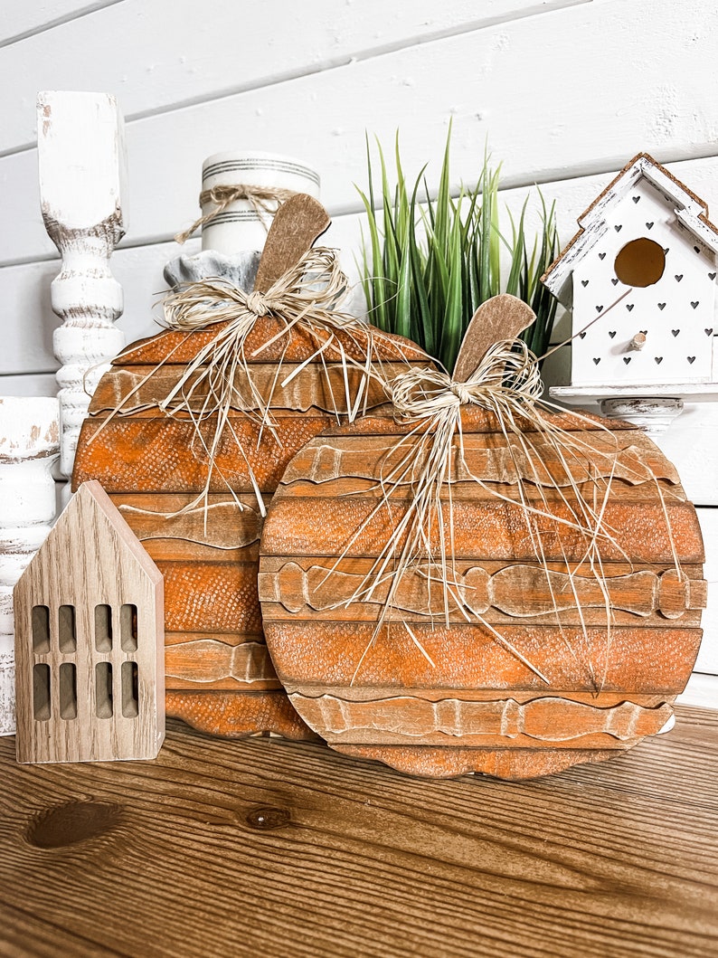 Spindle Pumpkins Crafting DIY Kit | Unfinished Wood Craft Kit | Paint ...