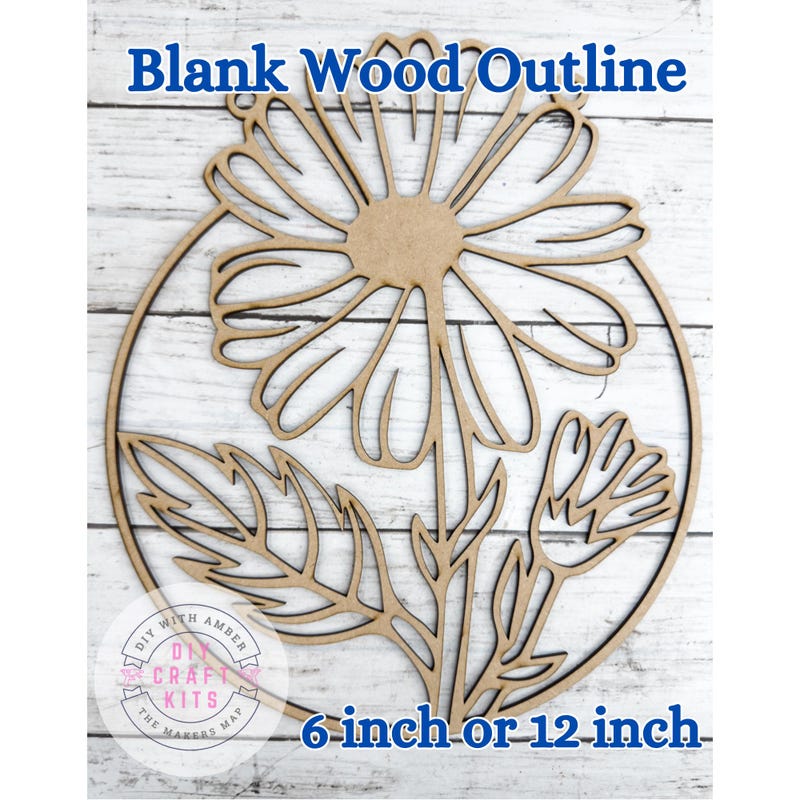 Daisy Art Wooden - Etsy