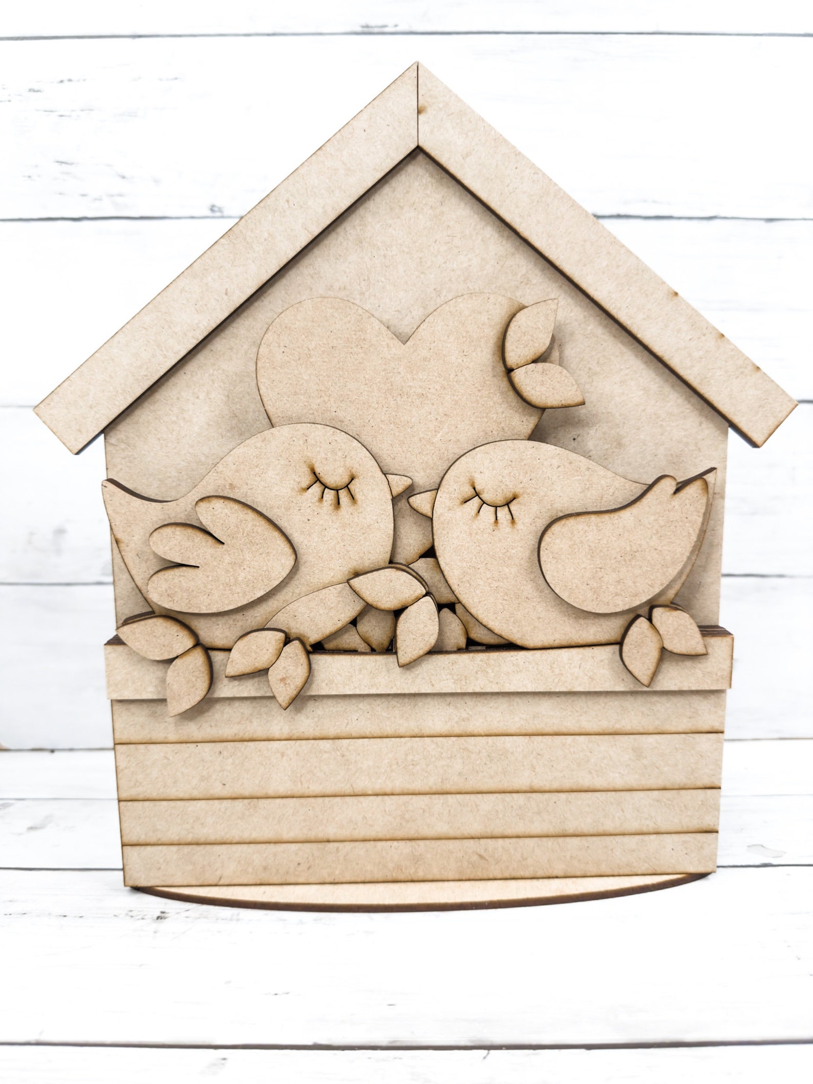 Love Birds Slot Insert for Interchangeable Bases DIY Craft Kit | Wooden ...