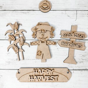 Happy Harvest Insert DIY Craft KIT Interchangeable Box Bases | Rustic ...