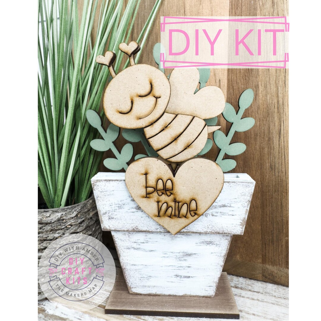 Bumble Bee and Heart Hugger DIY Craft Kit | Everyday Bee Decor | Bumble ...