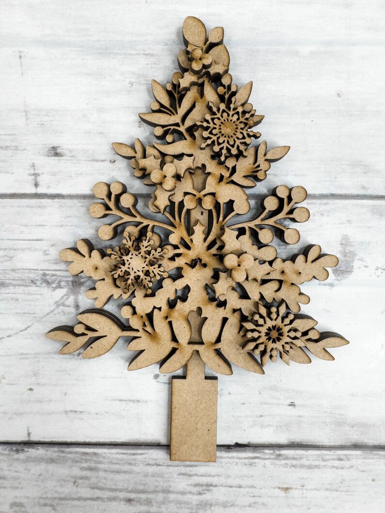 Winter Tree Insert for Interchangeable Spindle Base | DIY Craft Kit ...