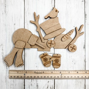 Melted Snowman Slot Insert for Interchangeable Bases DIY Craft Kit ...