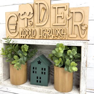 Apple Cider Harvest Sign DIY Craft Kit | Fall Mantle Decor | Autumn ...